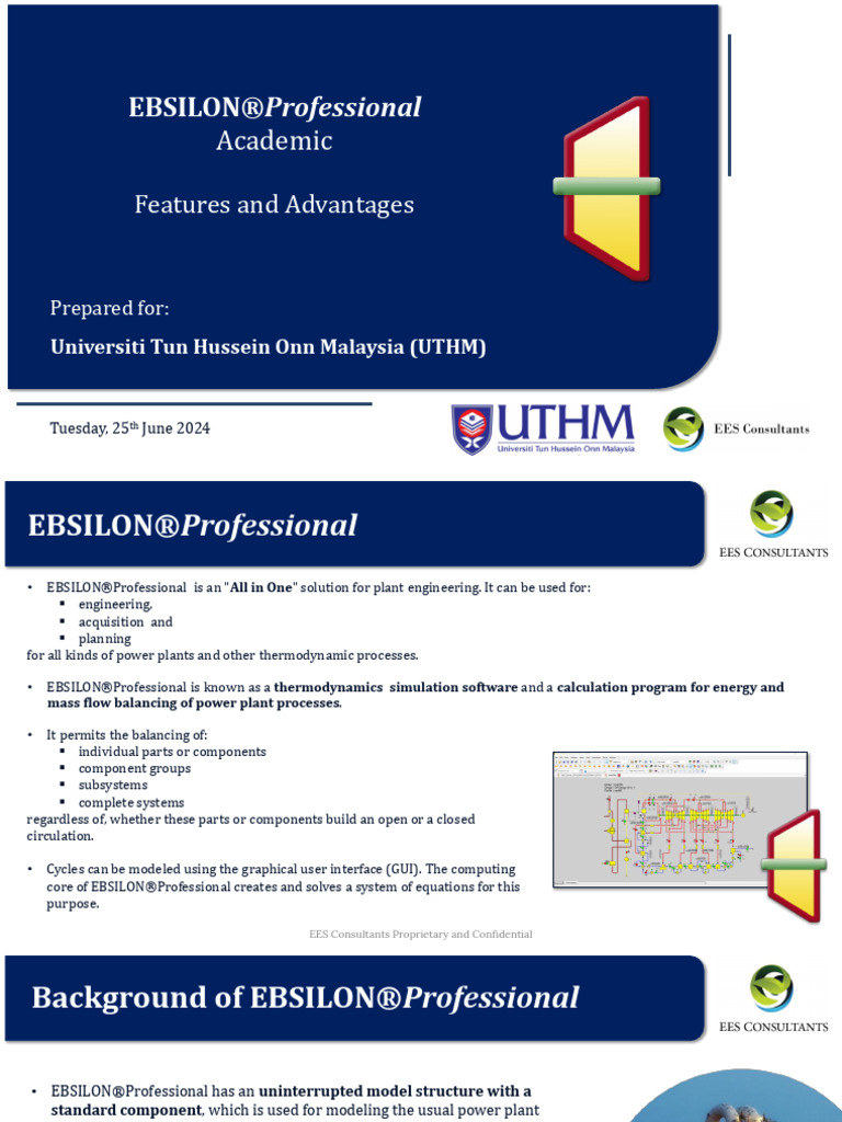 EBSILON Professional Features and Advantages | PDF | Steam | Power Station