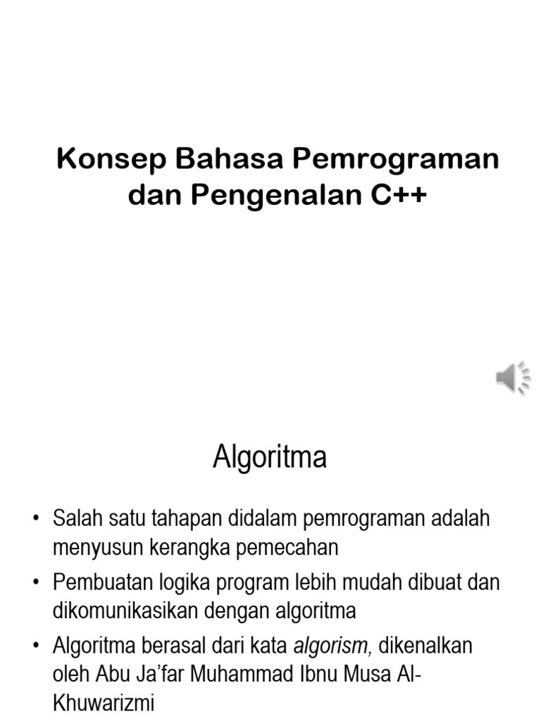 2 - Konsep Bahasa Pemrograman (Pengenalan C Plus Plus) | PDF