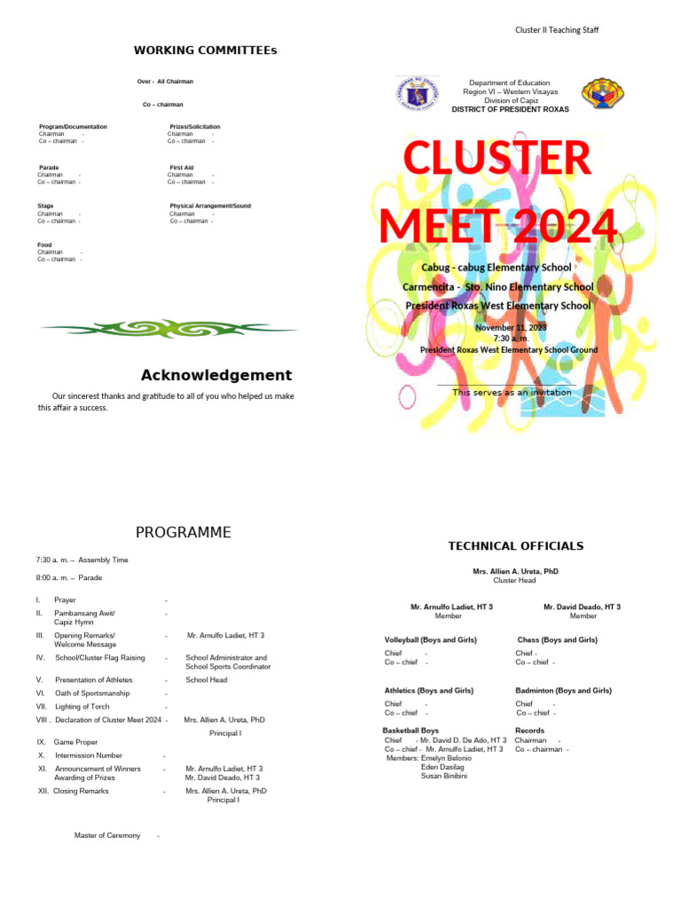Cluster-Meet-2024 | PDF