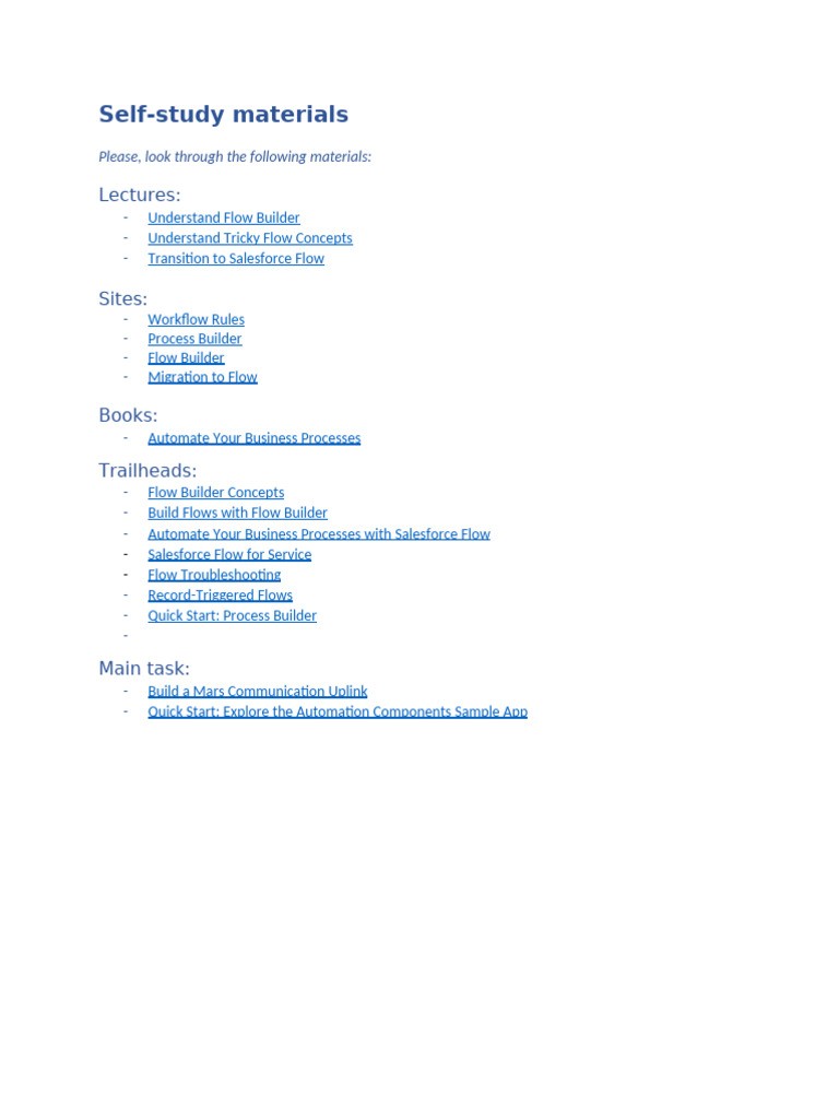 SDP - Module 3 Self-Study Materials | PDF