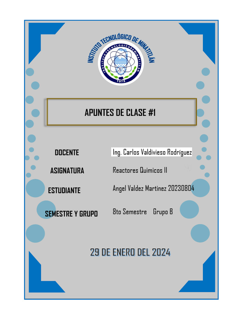 CLASE1-REAC2 - Angel Valdez Martinez - EQ - 29 ENERO | PDF