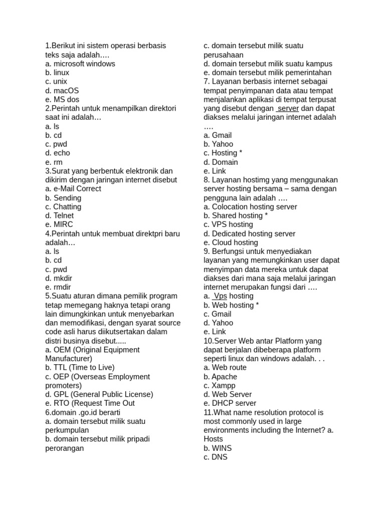 Soal Asj 12 TKJ Des 2024 Fik | PDF