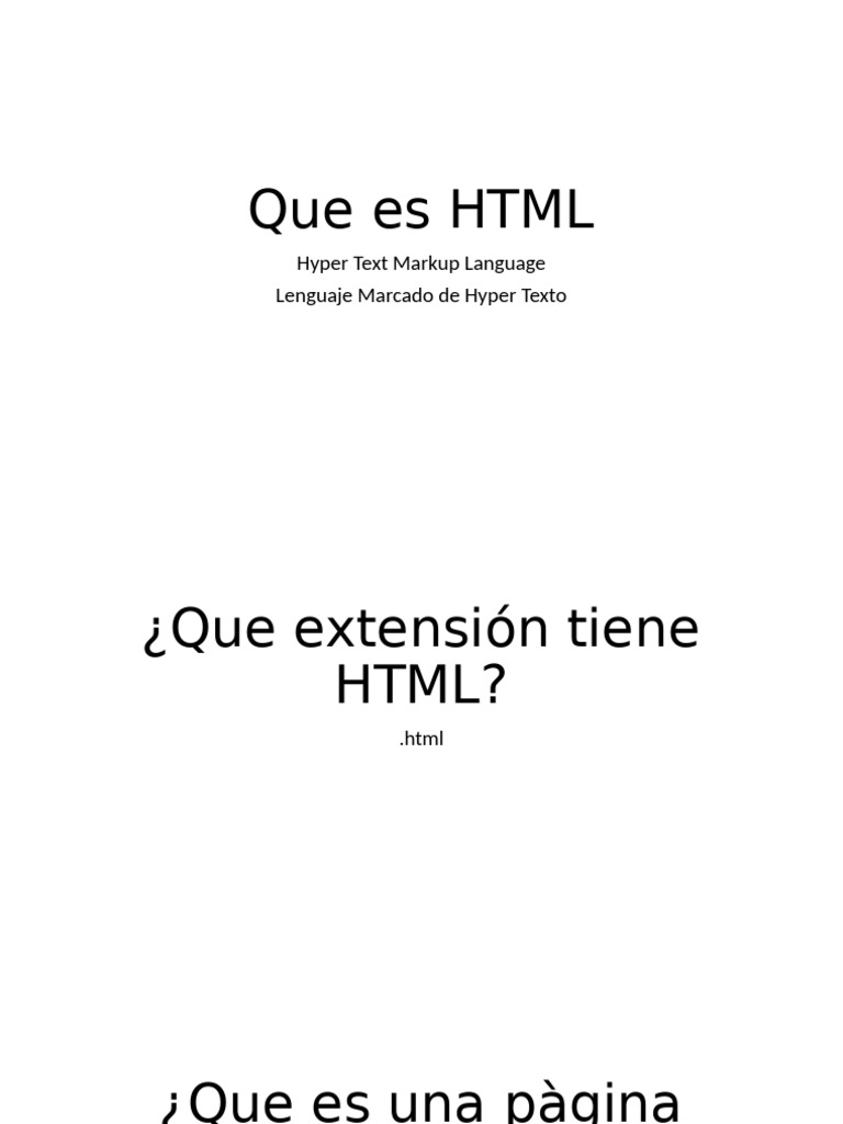 Que es HTML (1) | PDF