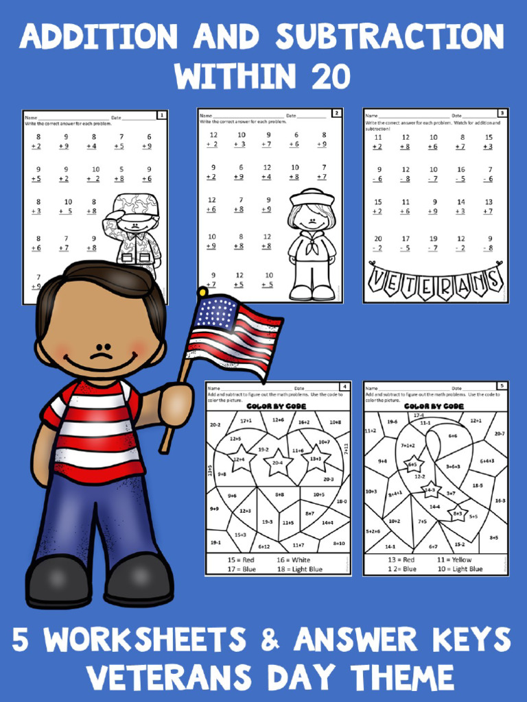 1-1-Veterans Day Math Worksheets Final | PDF