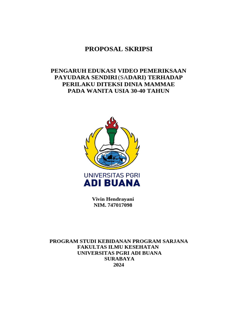 PROPOSAL VIVIN HENDRAYANI Perbaikan | PDF