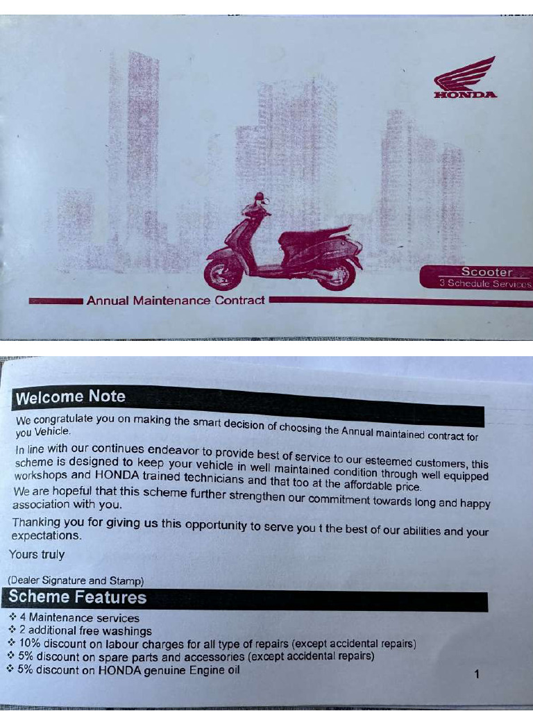 Service Card Activa - Compressed | PDF