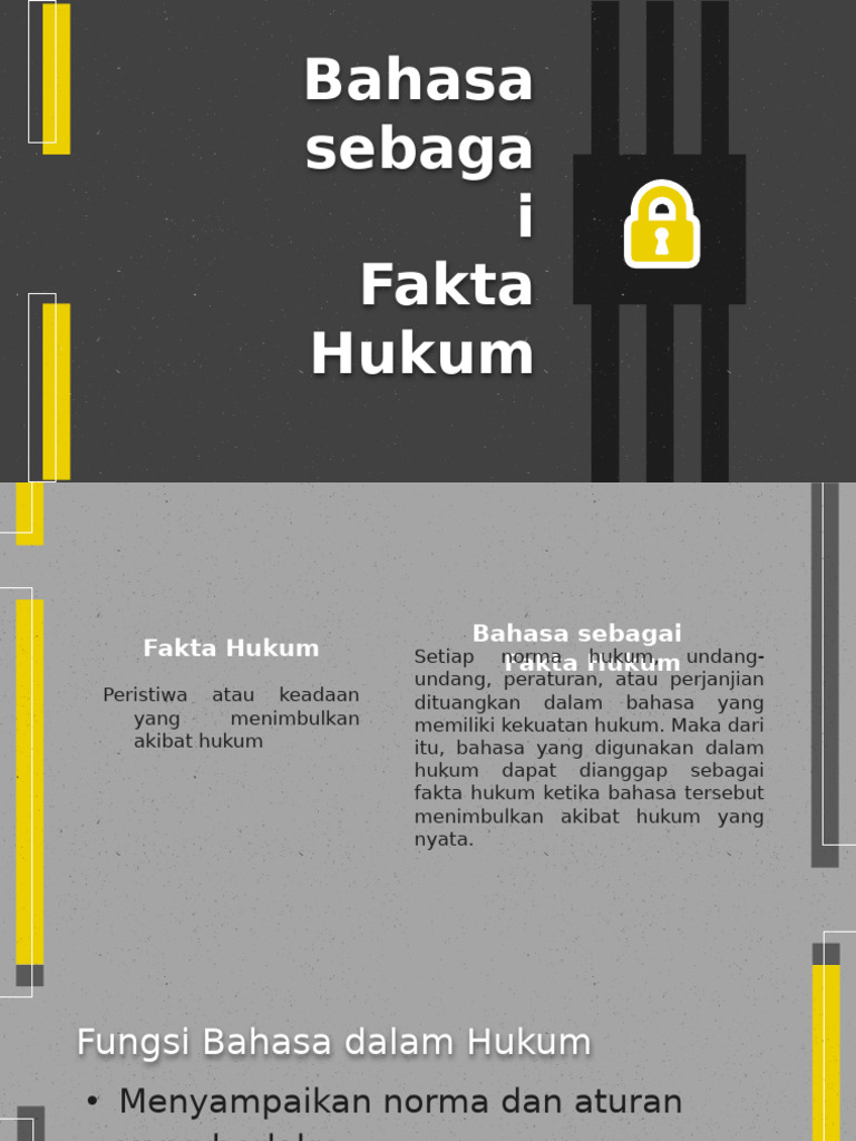 Bahasa Sebagai Fakta Hukum | PDF