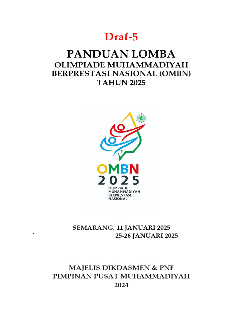 Panduan OMBN Muhammadiyah 2025 | PDF