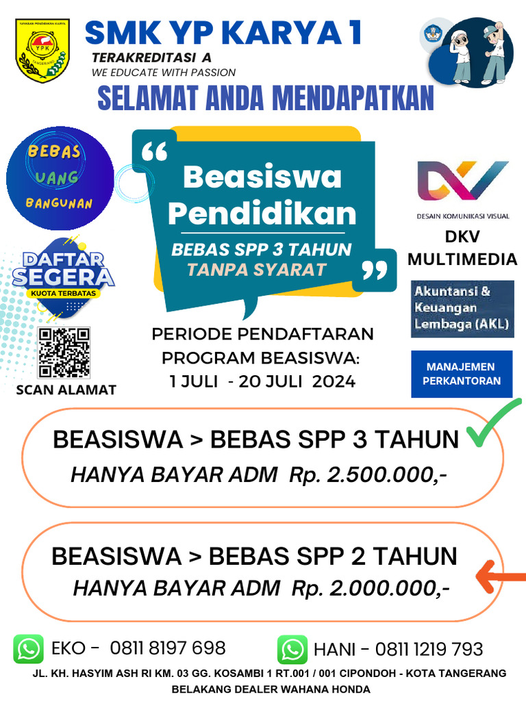 bROSUR bEASISWA JULI | PDF