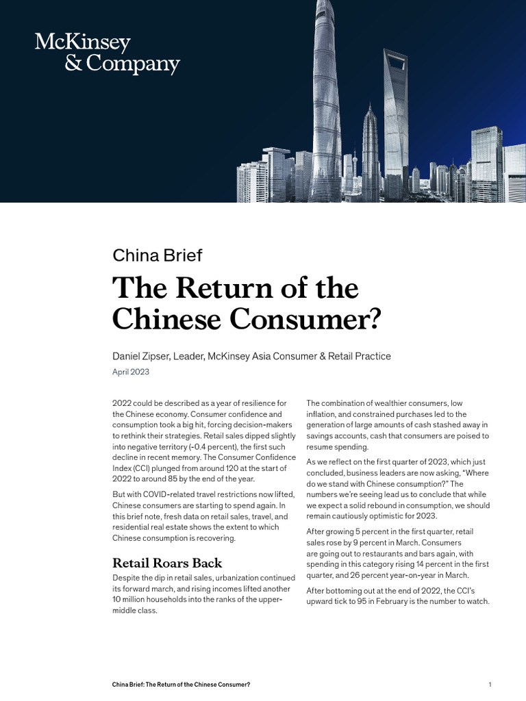 The Return of The Chinese Consumer | PDF | Consumer Confidence | Consumption (Economics)
