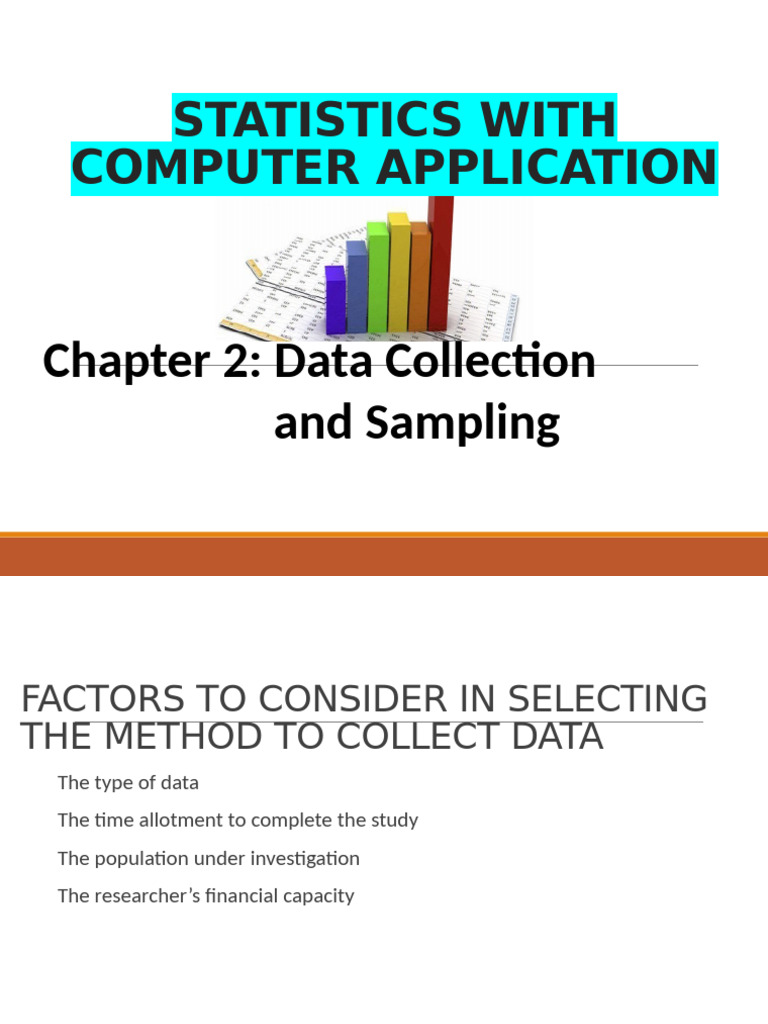 STAT 003 Chapter 2 Data Collection Sampling | PDF | Sampling ...