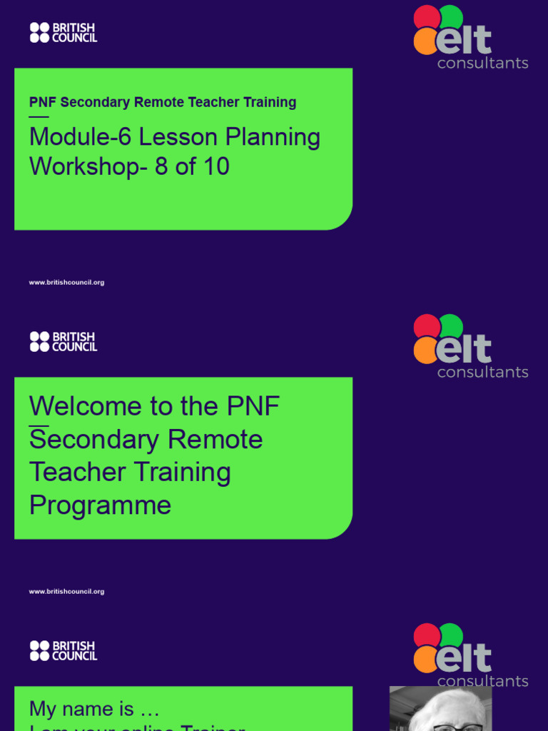 PT - Pre-Workshop - Module 6 Lesson Planning - Workshop 8 of 10 | PDF ...