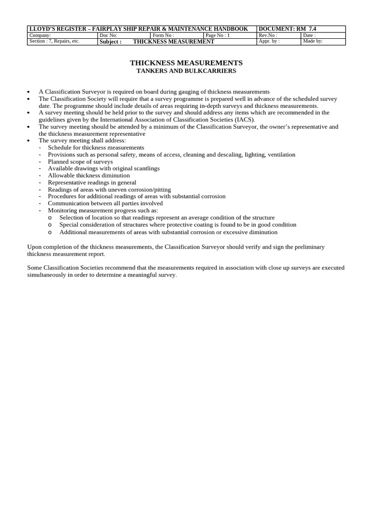 Thickness Measurement | PDF