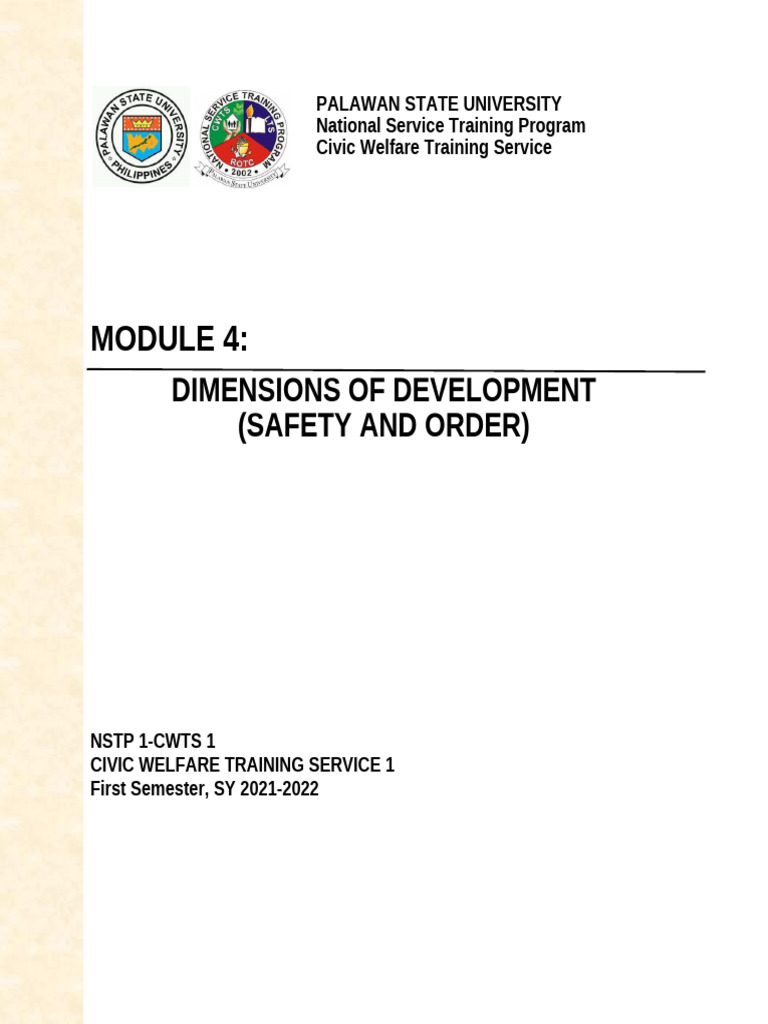 Module 4 CWTS 1 Dimensions of Development | PDF | Employment | Job ...