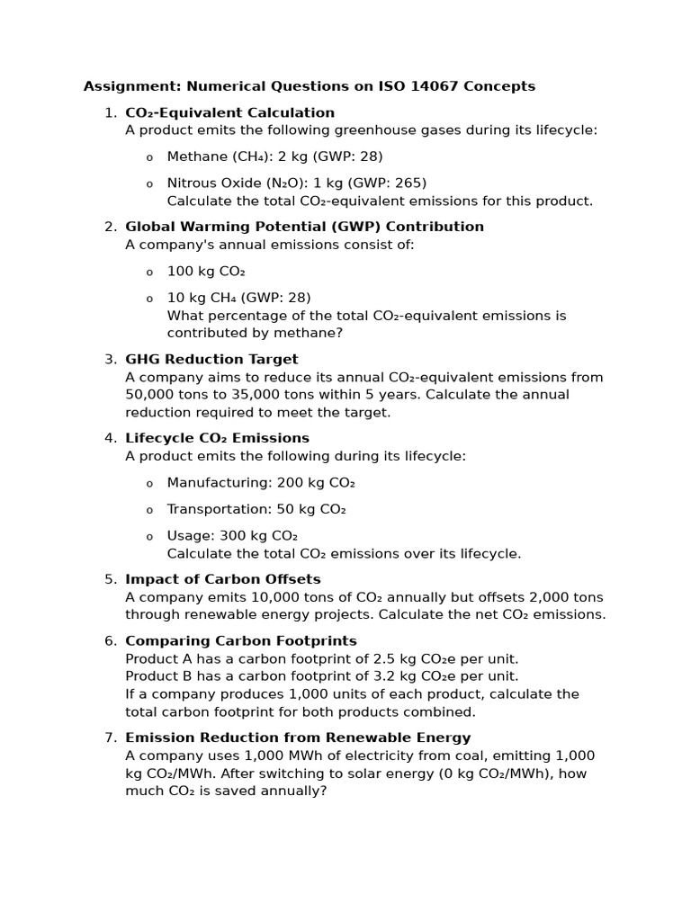 Sample Neumerical Questions | PDF