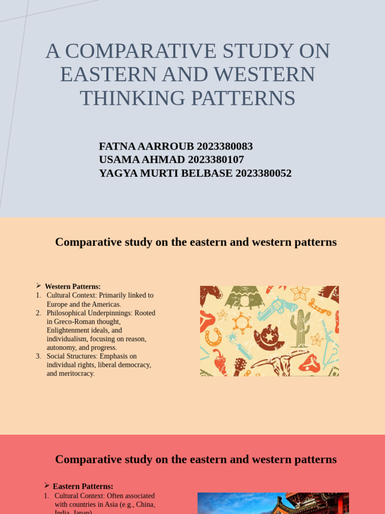 Comparative Study On Eastern and Western Patterns | PDF | Confucianism ...