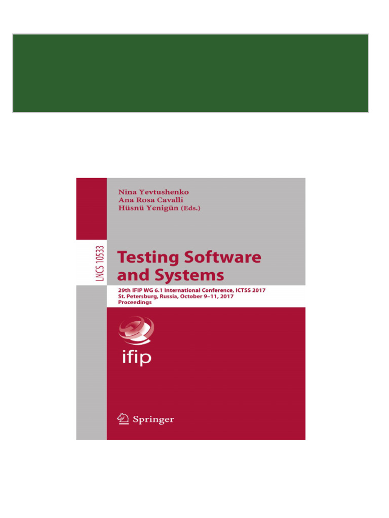 Download ebooks file Testing Software and Systems all chapters | PDF ...