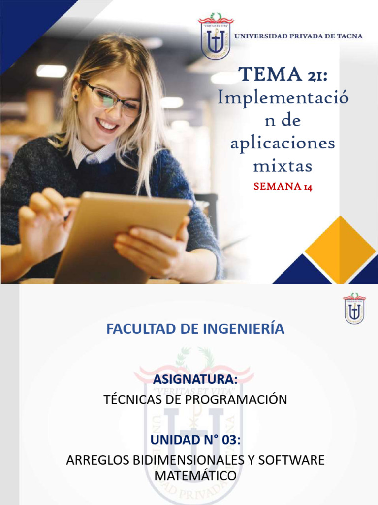 Tema 21 Implementación de Aplicaciones Mixtas - 2024II | PDF