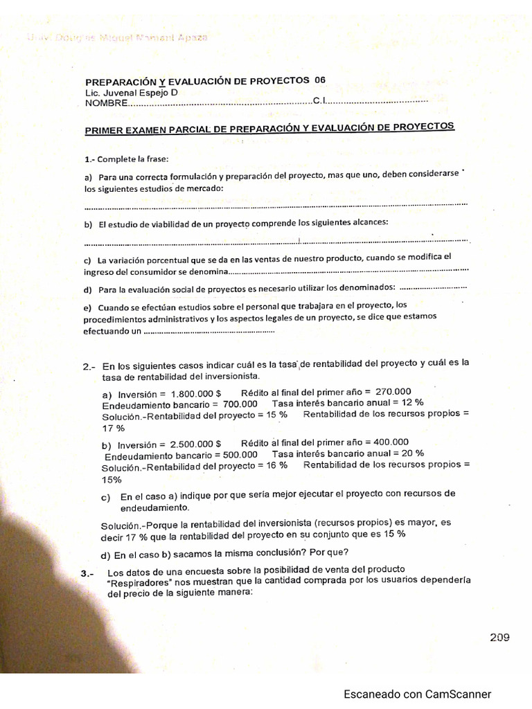 Exámenes Pasados Juvenal - 121854 | PDF