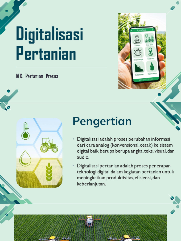 Presisi 10. Digitalisasi Pertanian Fix | PDF