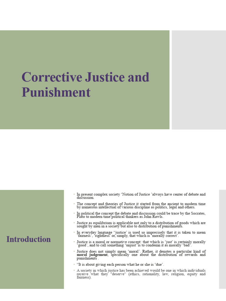 Corrective Justice | PDF | Justice | Crime & Violence