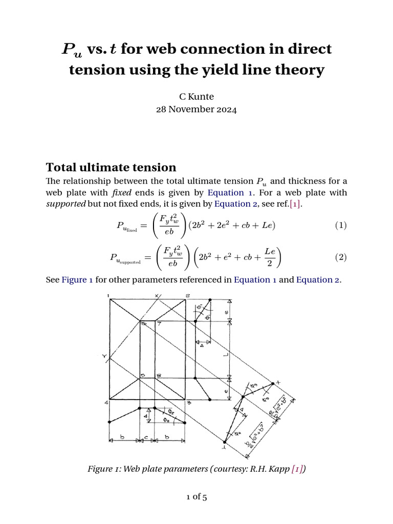Webplate Yieldline Theory | PDF