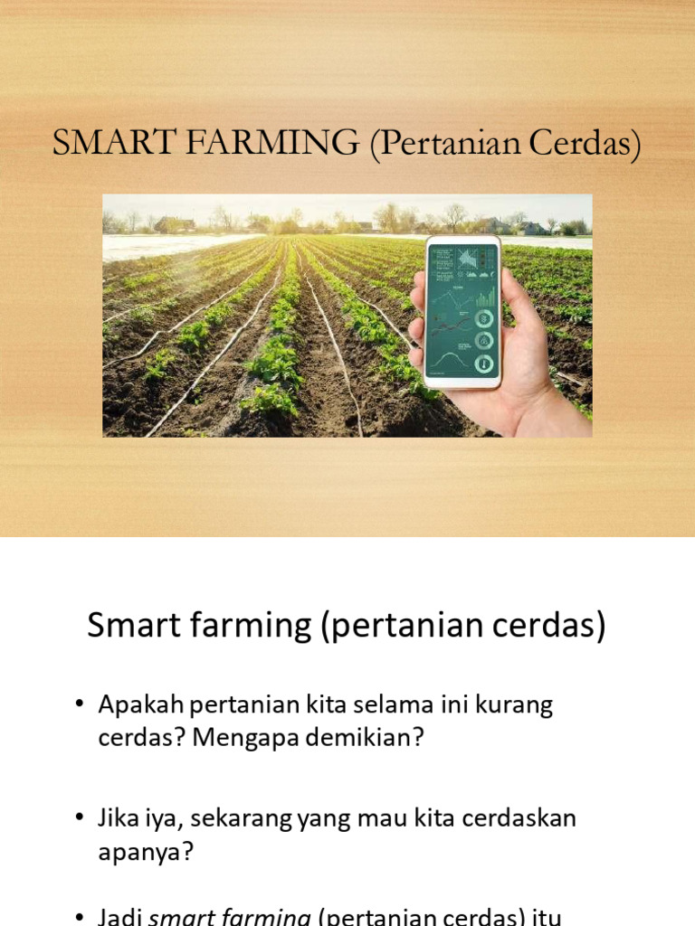 pertanian presisi smart farming | PDF