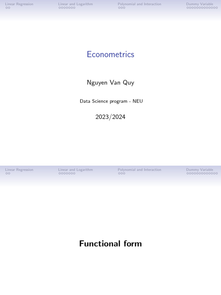 Understanding Linear Regression Models | PDF | Regression Analysis ...