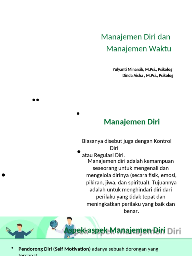 PPT Pertemuan 10 Manajemen Diri Dan Manajemen Waktu | PDF