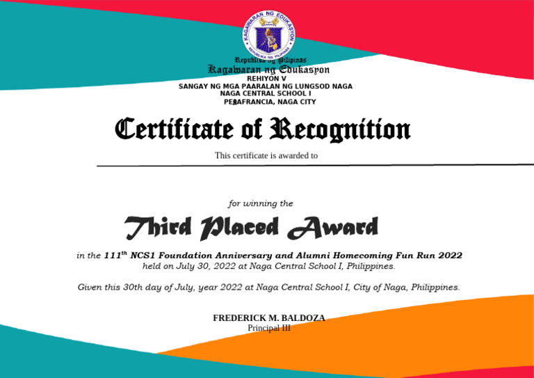 Certificate-of-Recognition-Winner-3rd | PDF