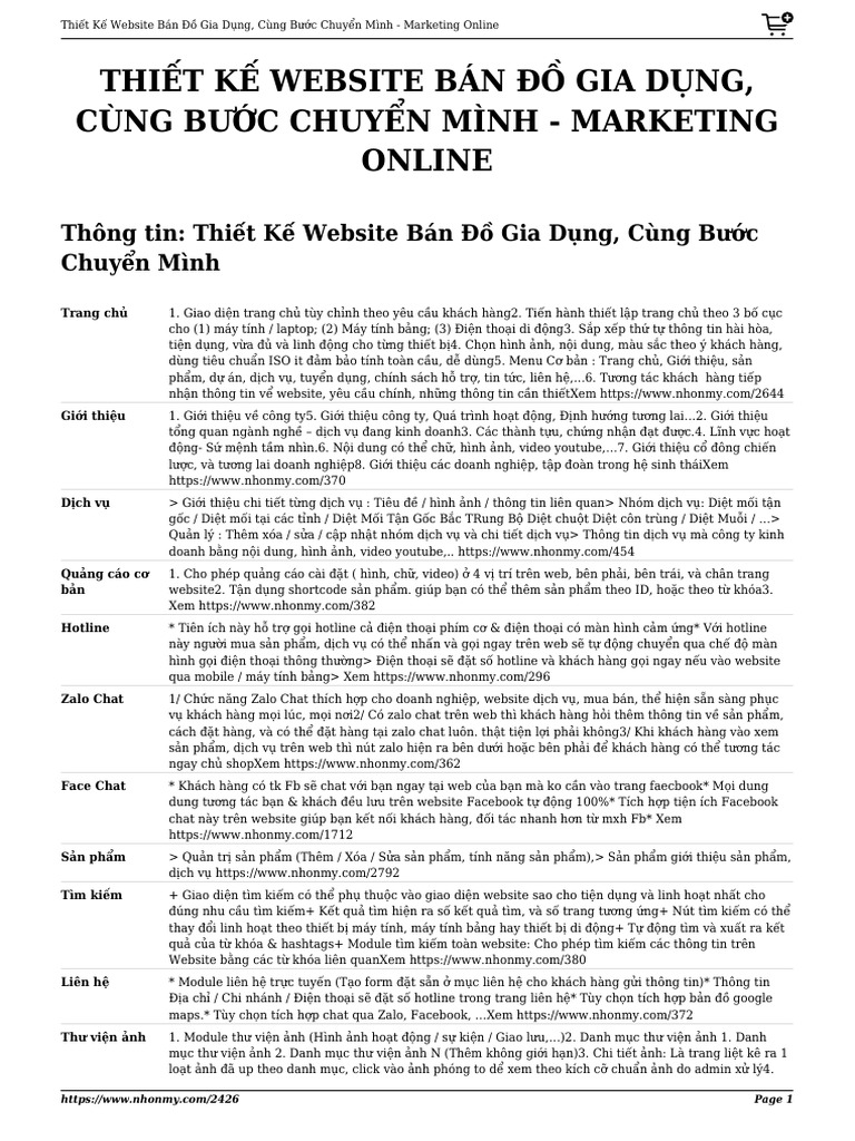 Website Đ Gia D NG | PDF