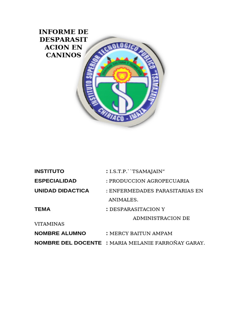 Informe de Chata | PDF | Inyección (medicina) | Drogas