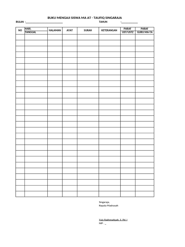 Buku Hafalan Ma at-taufiq Sgr | PDF