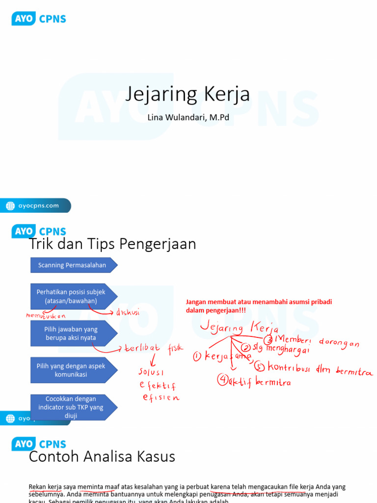 Materi - Jejaring Kerja | PDF