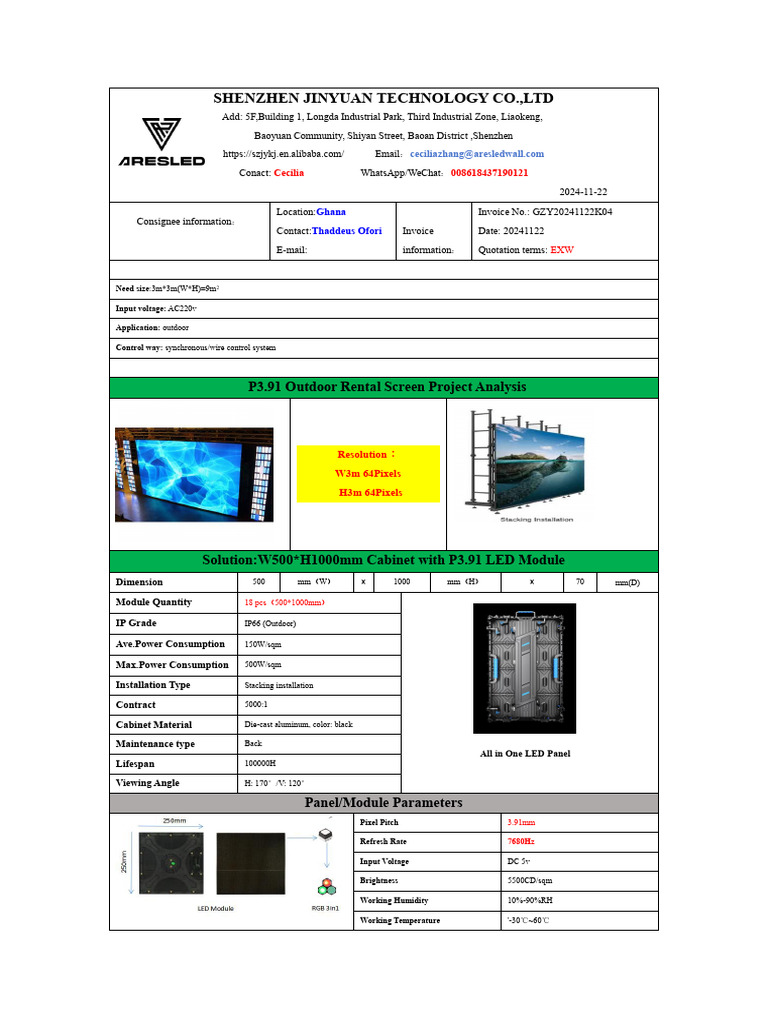 Outdoor P3.91 Screen | PDF | Personal Computers | Computing