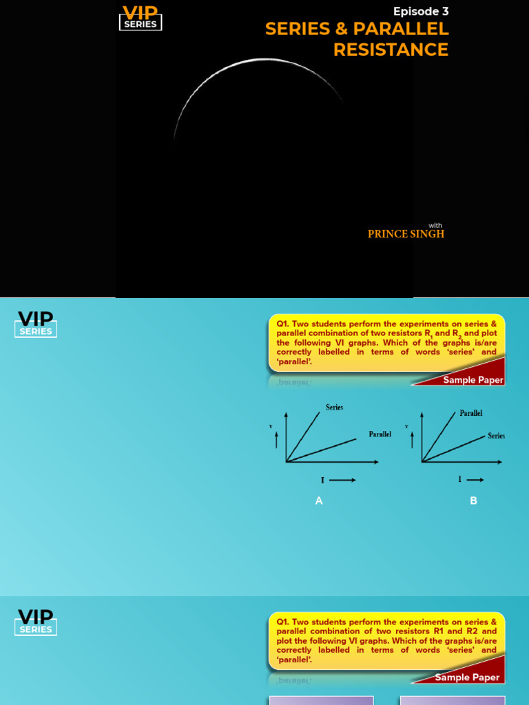 VIP 3 Resistance+in+Series+&+Parallel | PDF | Series And Parallel Circuits | Electrical ...