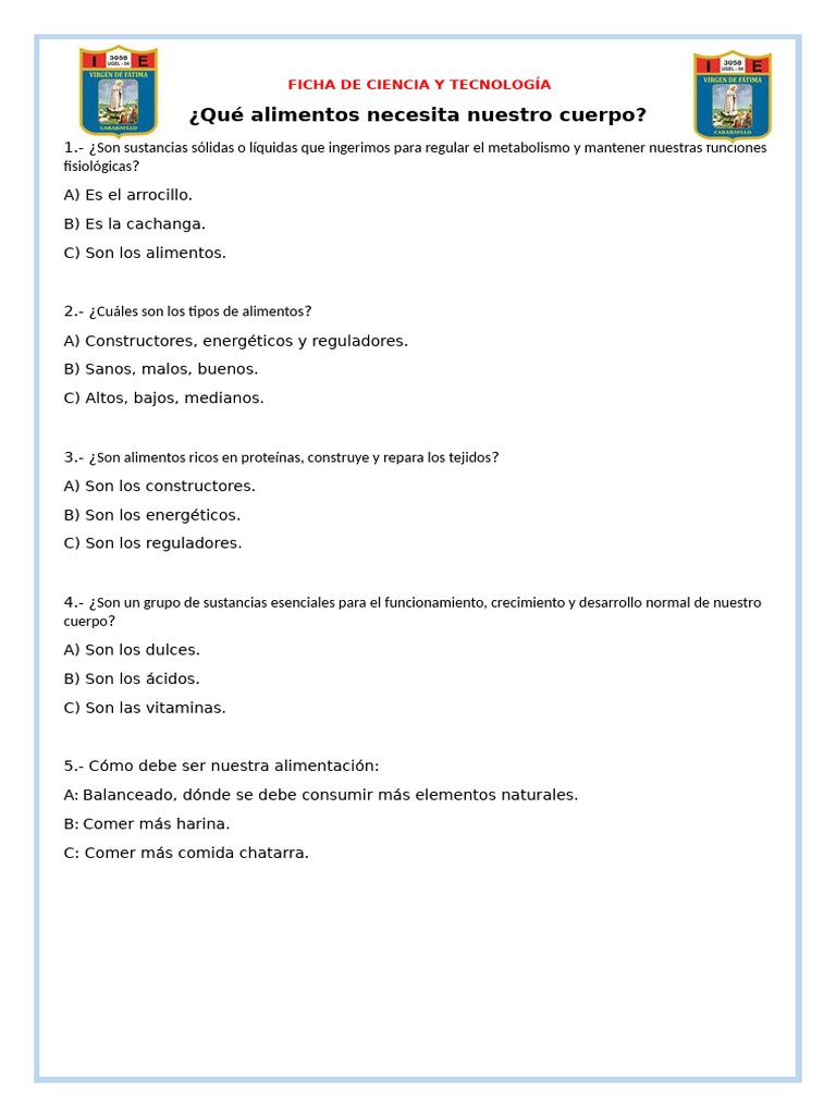 Ficha Cyt 20 Nov | PDF