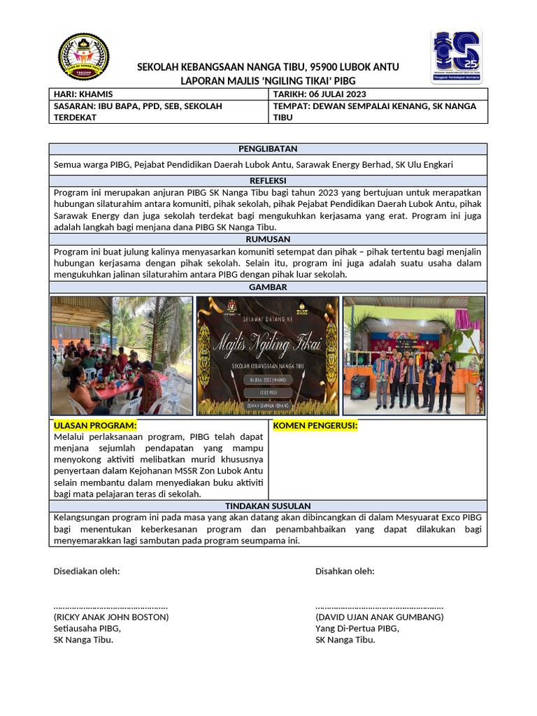 OPR PROGRAM NGILING TIKAI 2023 | PDF