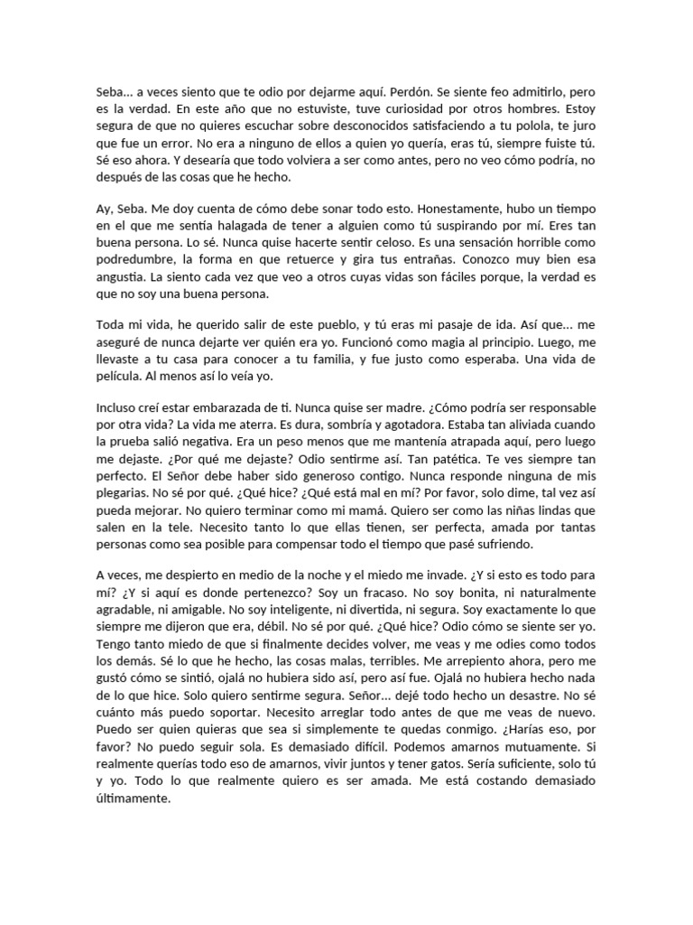 Confesiones de Amor y Arrepentimiento | PDF