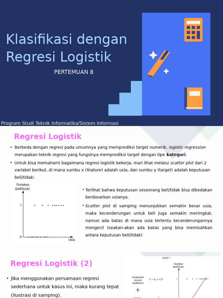 Panduan Regresi Logistik untuk Klasifikasi | PDF