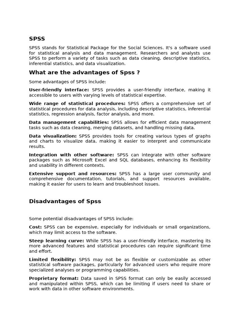 Spss Unit 1 | PDF | Spss | Data Analysis
