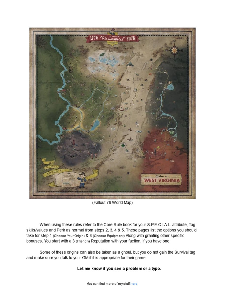Fallout 2D20 West Virginia Expansion | PDF