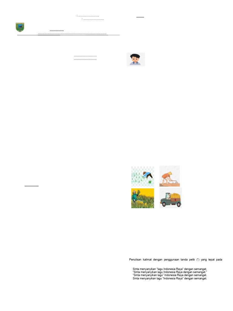 Soal ASAS B.IND KLS 3 2024. | PDF