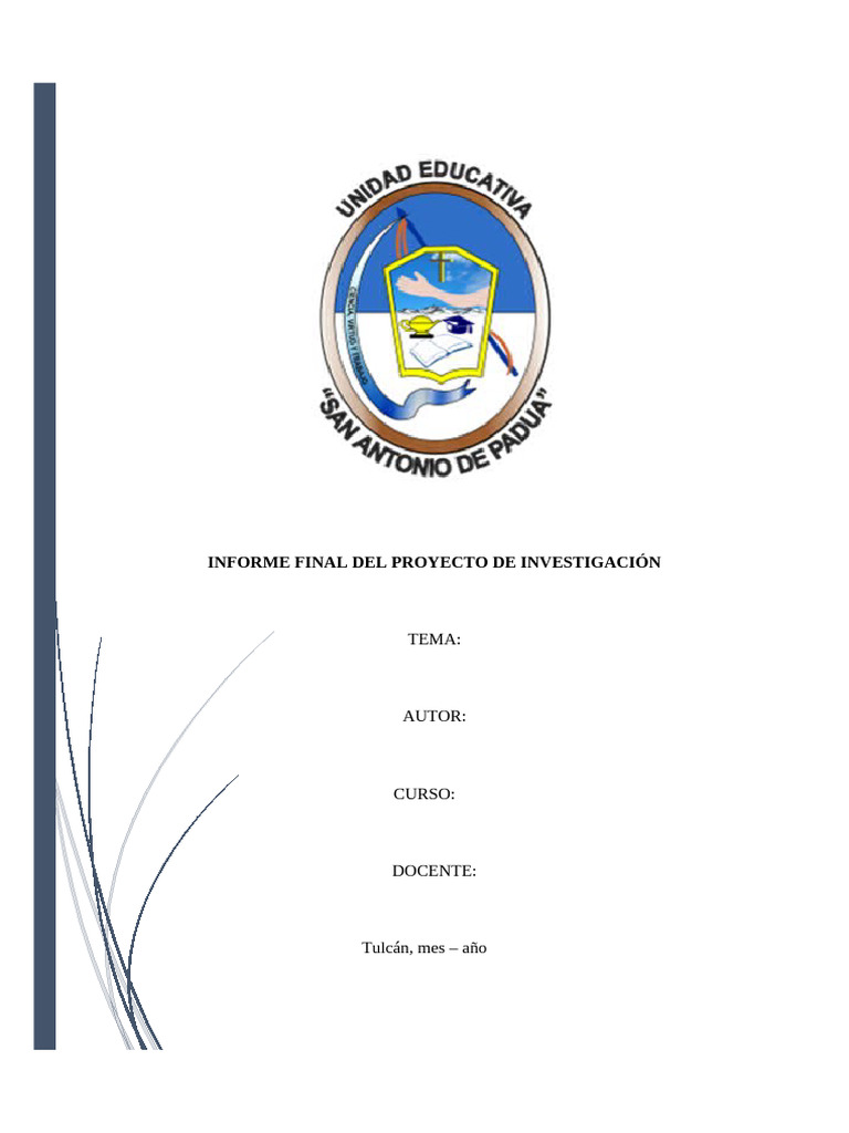 PORTADA DE PROYECTO | PDF