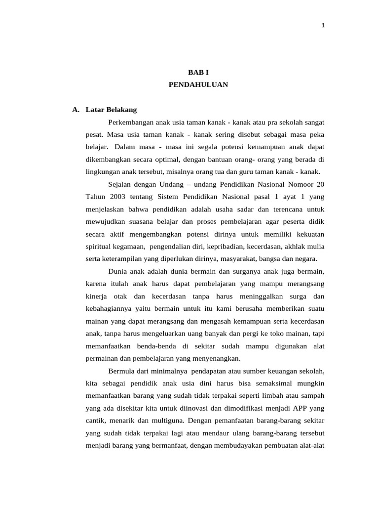 APE Multiguna "Smart Animal" untuk PAUD | PDF