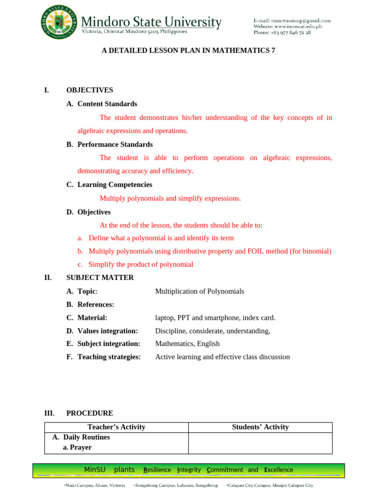 Math Dlp Multiplication Of Polynomial Pdf Polynomial Multiplication
