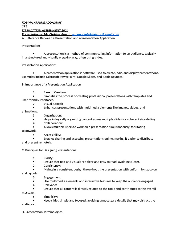 Ict Assignments 2024 Pdf Page Layout Internet