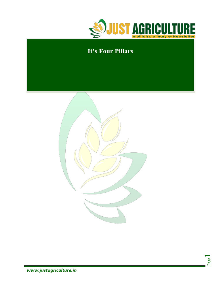 Four Pillars of Subhash Palekar Farming | PDF | Soil | Mulch