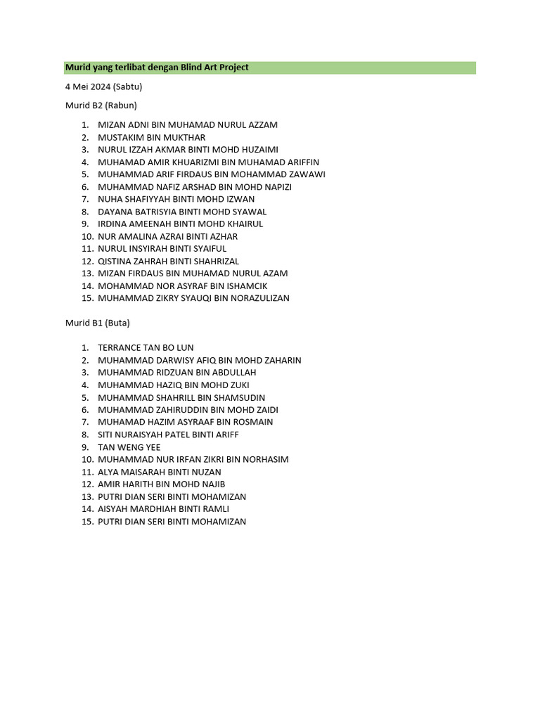 Blind Art Project | PDF