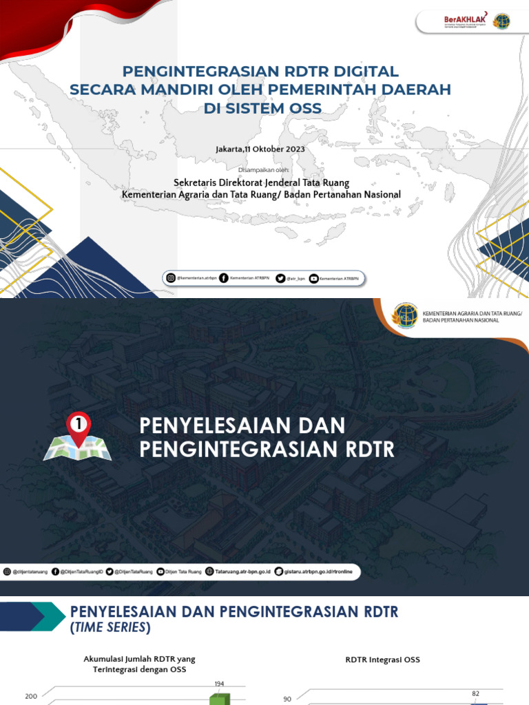 1. Pembukaan - 20231010_Pengintegrasian RDTR Digital di Sistem OSS_Binda 1 | PDF